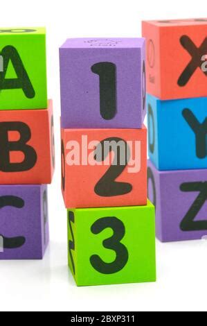 ABC And XYZ Alphabet Blocks Isolated On White Background Stock Photo Alamy