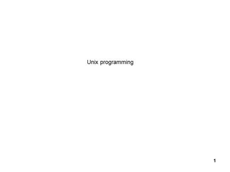 Unix Programming 1 Index Unit I Ppt Slides Srl No Module As Per
