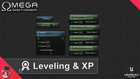 leveling and xp omega game framework unreal engine tutorial youtube