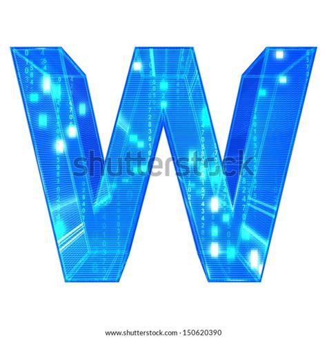 Matrix Style Alphabet Clipping Path Letter Stock Illustration Shutterstock