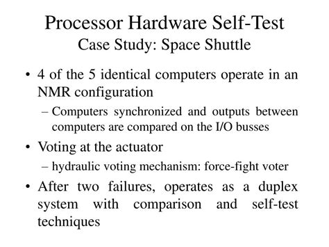 PPT Self Test Processors PowerPoint Presentation Free Download ID
