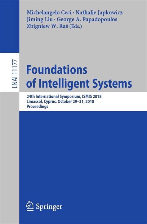 Lecture Notes In Computer Science 11177 Foundations Of Intelligent