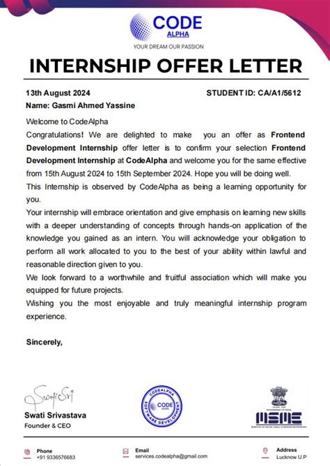 Ahmedyassine Gasmi On Linkedin Codealpha