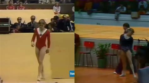Elena Mukhina Елена Мухина 1977 Ec And 1978 Wc Parallel Floor Exercise