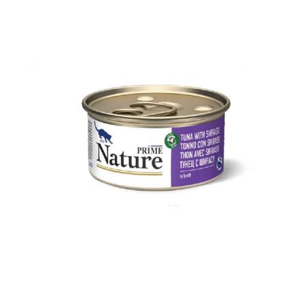 PRIME NATURE Консервированный корм для кошек, тунец с ширасу, 85 гр ...