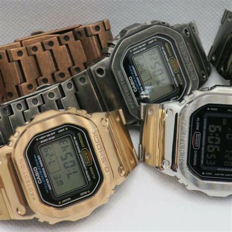 Casio G Shock Silver Metal Gmwb5000d Mod Case With Dw5600hr 1 Internals Watchcharts Marketplace