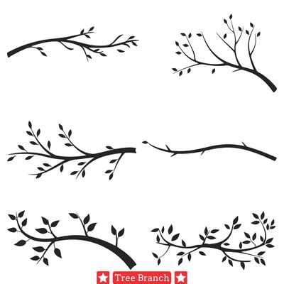 Tree Branch Outline Vector Art Icons And Graphics For Free Download