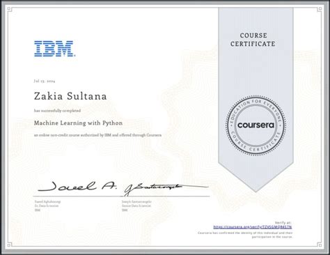 Zakia Sultana On Linkedin Machinelearning Python Ibm Coursera Datascience Learningjourney Ai
