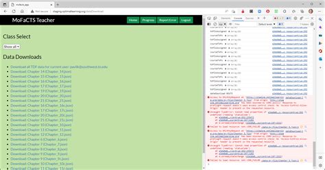 Can T Download Data As Teacher Issue Memphis Iis Mofacts GitHub