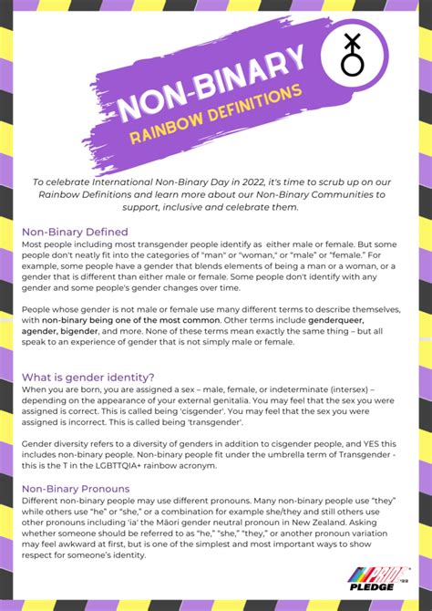 Non Binary Pride Pledge