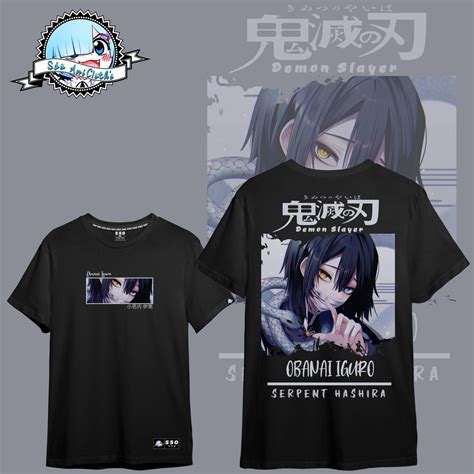 Anime Shirt Obanai Iguro Demon Slayer Shopee Philippines