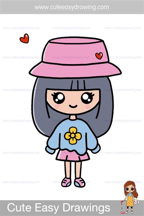 Girl Drawing Easy Cute