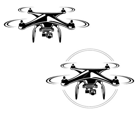 Premium Vector Drone Quadrocopter
