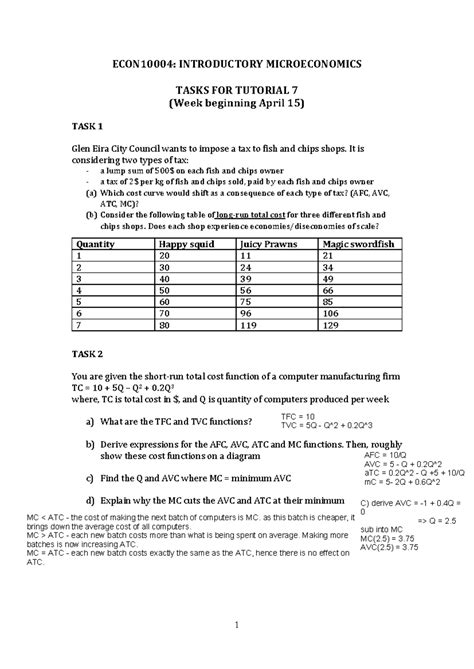 week 7 tutorial questions 1 econ10004 introductory microeconomics