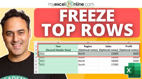 How To Freeze Top 2 Rows In Excel Step By Step Guide Myexcelonline