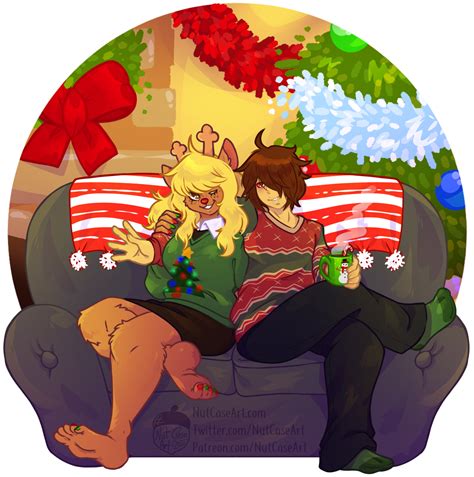 Noelle And Kris S Holiday By Nut Case Art Fur Affinity Dot Net