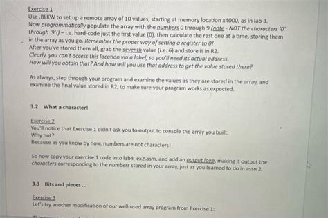 Solved Exercise 1 Use Blkw To Set Up A Remote Array Of 10