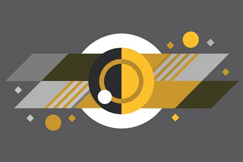Tech Geometric Background With Abstract Golden And Grey Circles Vector Banner Design 40736029