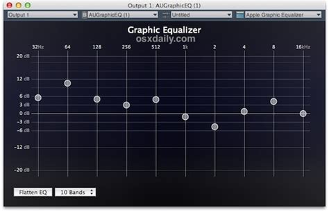 Create An Equalizer For All Audio In Mac Os X