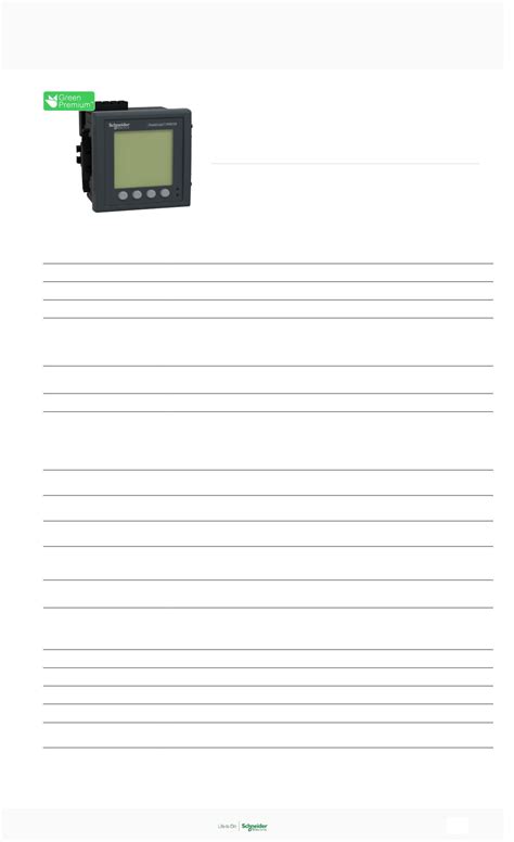 Powerlogic Pm5000 Series Metsepm5110