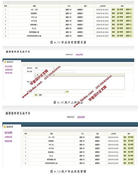 摄影爱好者交流平台的设计与实现 前台加后台 ssh mysql 含录像 javaweb 56设计资料网