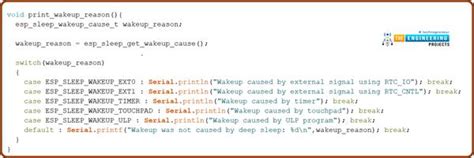 Esp32 Low Power Modes The Engineering Projects