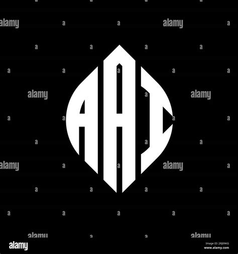 Aai Circle Letter Logo Design With Circle And Ellipse Shape Aai