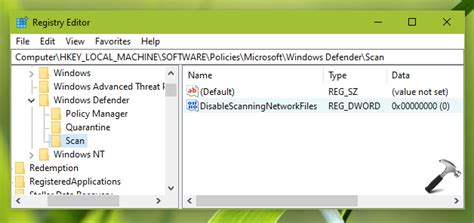 Allowprevent Scan Network Files With Microsoft Defender