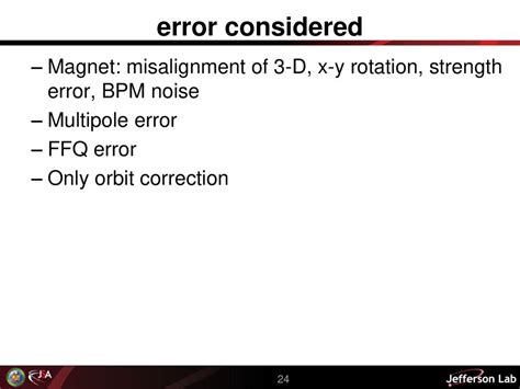 error sensitivity in meic ppt download