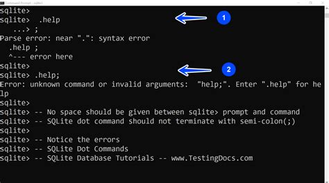 Sqlite Dot Commands
