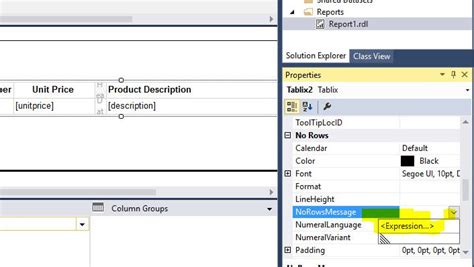 Ssrs Create No Rows Retrieved Message Jim Salaseks Sql Server Blog