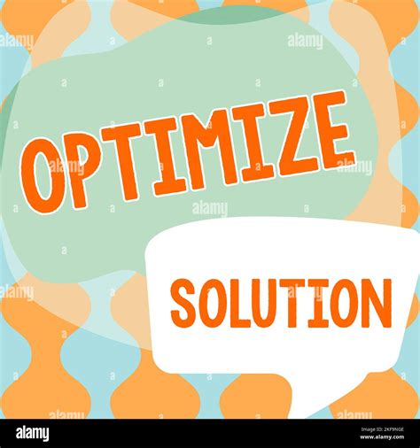 Text Caption Presenting Optimize Solution Word For Process Of Finding