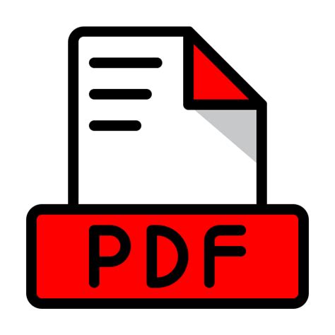 Pdf Portable Document Format File Icon Download On Iconfinder