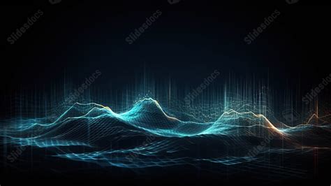 Futuristic Technology Waves Stock Foto Powerpoint Background For Free