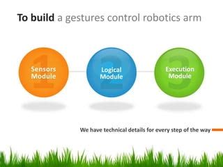Robotic Arm Using Flex Sensor And Servo Motor PPTX