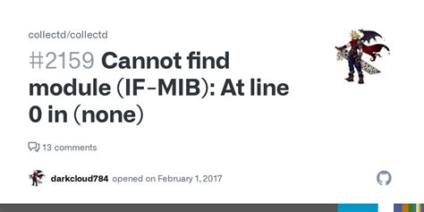 Cannot Find Module If Mib At Line 0 In None · Issue 2159