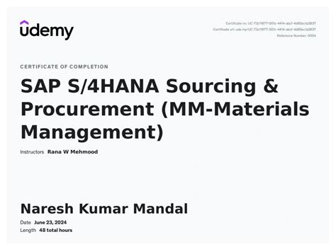 naresh kumar mandal on linkedin sap s4hana udemy