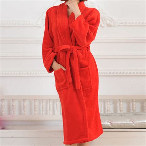 Fuzzy Bath Robes For Women Plus Size With Pockets Thickwomens Plus