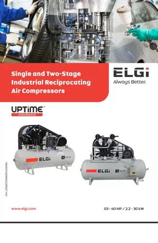 5 Hp Elgi Ts05 Lb Two Stage Piston Air Compressor At Best Price In New