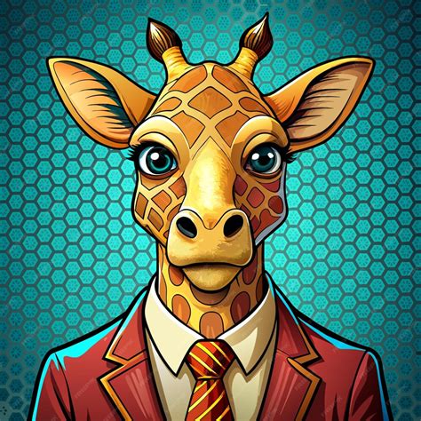 Una Jirafa Con Una Camisa Que Dice Jirafa En Ella Vector Premium Generado Con Ia