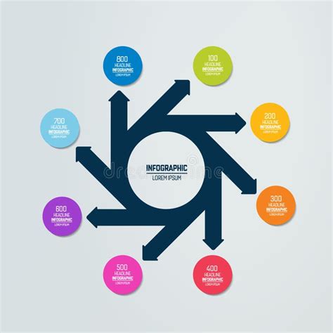 Flowchart Scheme Workflow Diagram Vector Infographic Stock Vector The