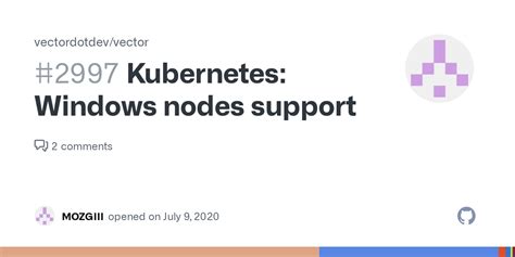 Kubernetes Windows Nodes Support Issue Vectordotdev Vector GitHub
