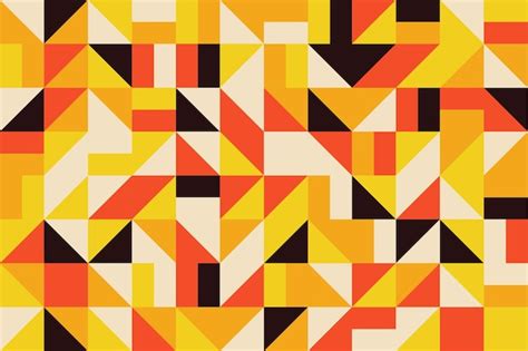 Premium Vector Abstract Colorful Geometric Triangle Shape Mosaic Seamless Pattern Background