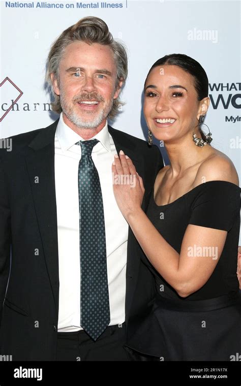 Los Angeles May 12 Sam Trammell Emmanuelle Chriqui At The Nami Wla