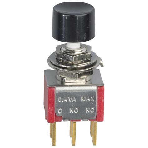 Red Miniature Pushbutton Spst Momentary Action 125v 1a Rating Jaycar Australia