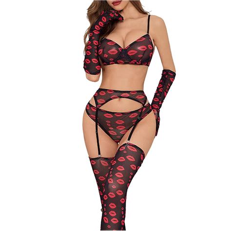 Xwshyw Womens Pajamas Clearance Leisure V Neck Temptation Nightwear