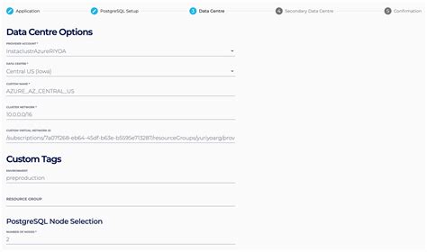 Creating A PostgreSQL Cluster In A Custom VPC VNet Instaclustr