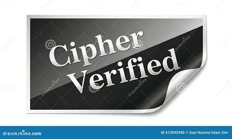 Cipher Concept Vector Software Encryption Cipher Algorithm Data Security Illustration