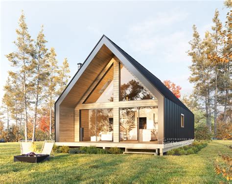 A Frame House Plans 24x24 640x480
