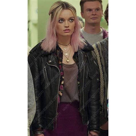 Sex Education Maeve Wiley Leather Jacket